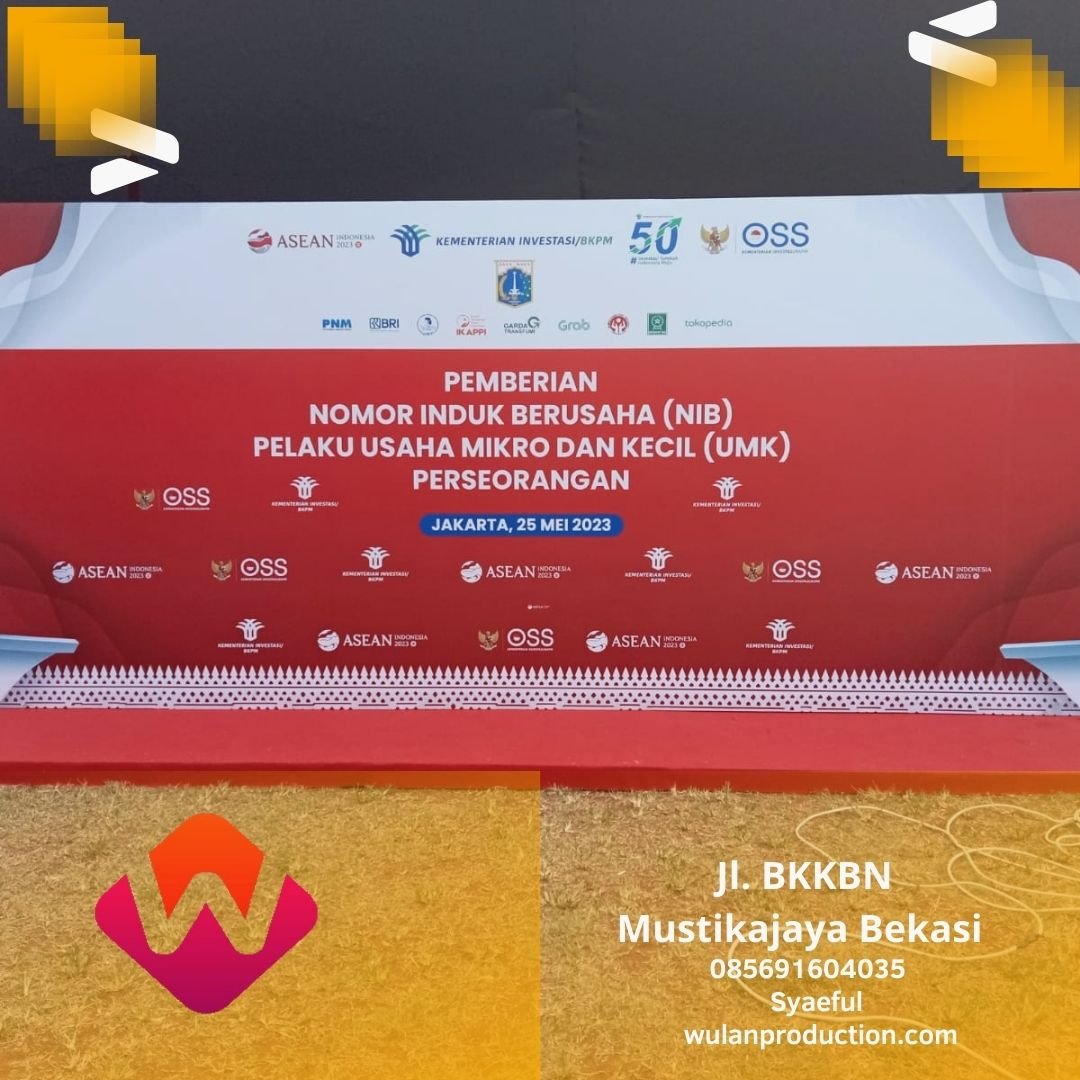 Sewa Backdrop Custom Ukuran Terpadu Indonesia China Bekasi