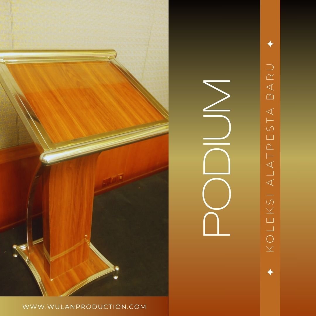 Layanan Sewa Podium Cokelat Kerangka Stainless Kota Jakarta