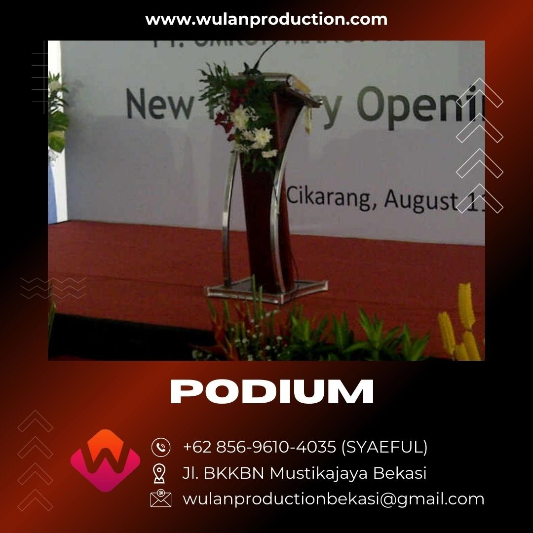 Menyewakan Podium Acrylic Kayu Dan Kerangka Stinless Jakarta