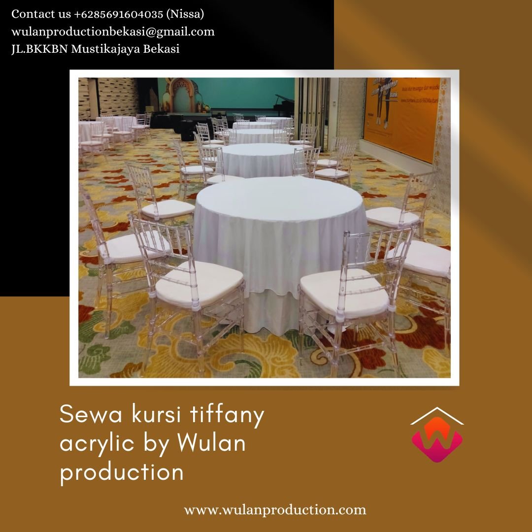 Rental Kursi Louis olivia Tiffany Bahan acrylic Jakarta