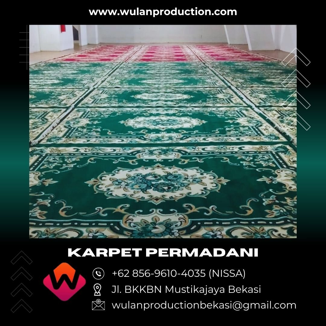 Rental Permadani Merah Dan Hijau Karpet ala Turki Jakarta