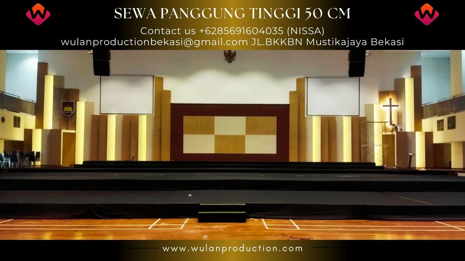 Sewa Panggung Indoor Outdoor Tinggi 50cm Area Jakarta