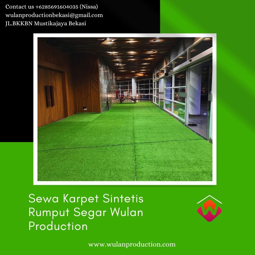 Sewa Karpet Sintetis Model Rumput Hijau Segar Bogor