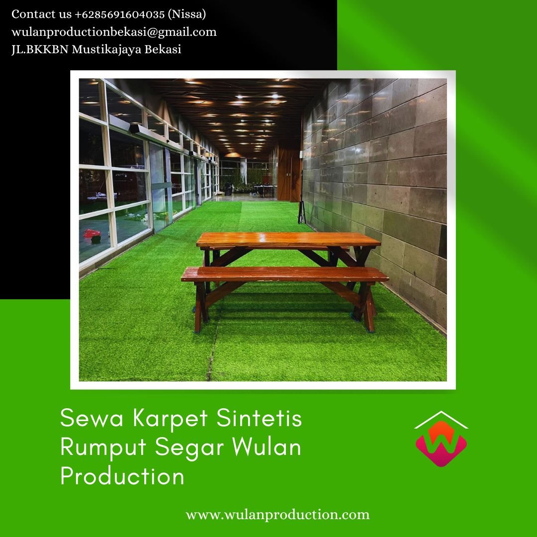 Sewa Karpet Sintetis Model Rumput Hijau Segar Bogor