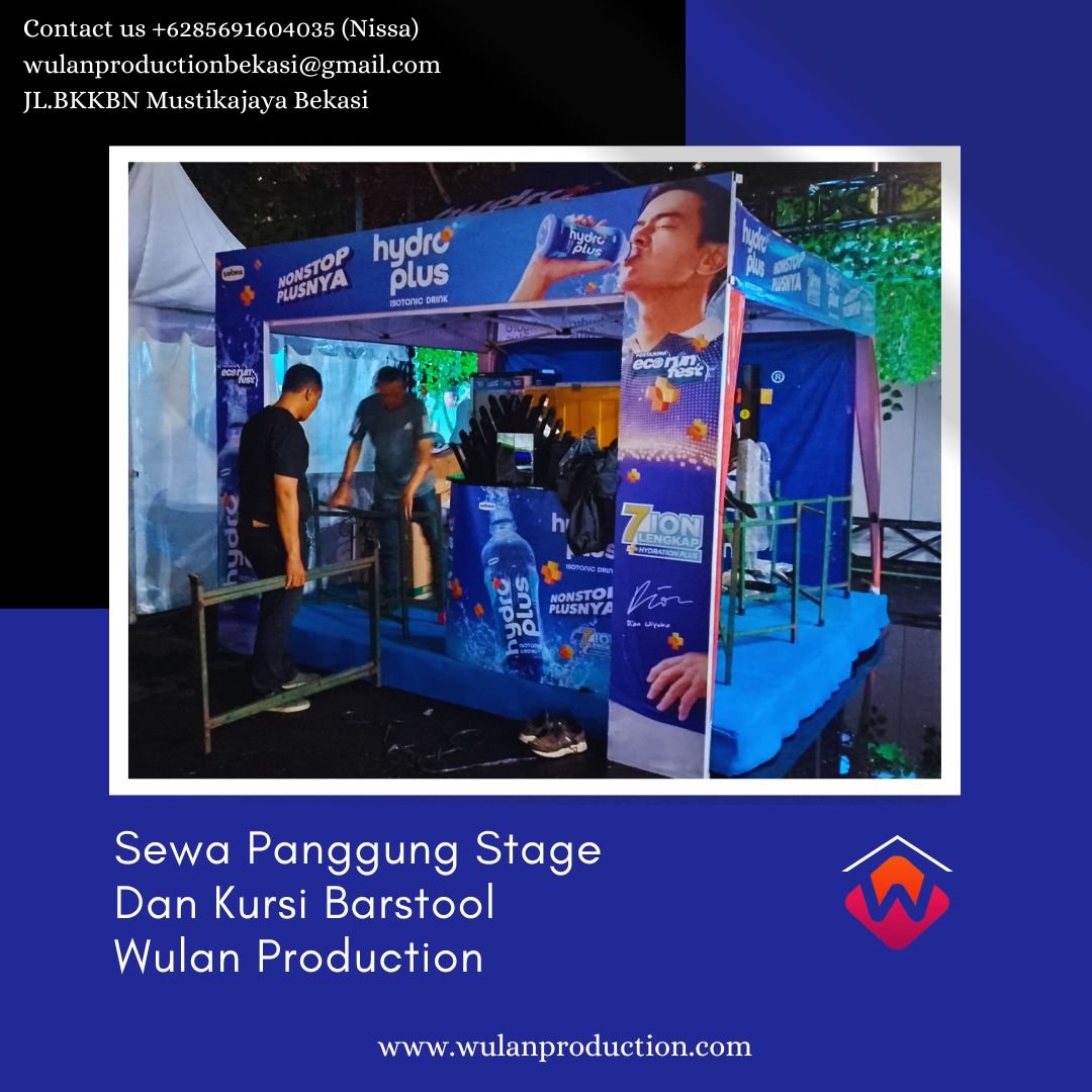 Sewa Panggung Stage Dan Kursi Barstool Area Senayan Jakpus