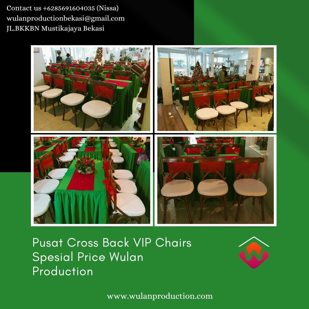 Rental Cross Back VIP Chairs Spesial Price Area Jakarta