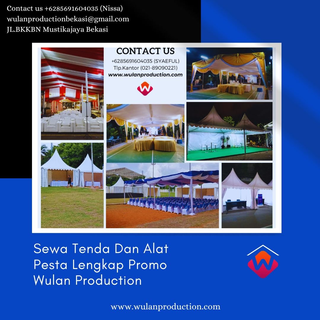 Sewa Tenda Dan Alat Pesta Lengkap Promo Akhir Tahun Cikarang