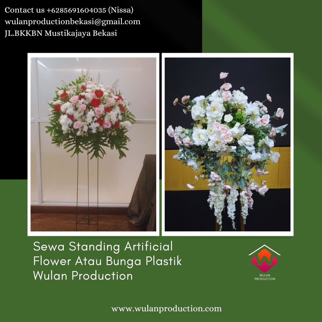 Sewa Standing Artificial Flower Atau Bunga Plastik Di Jakarta