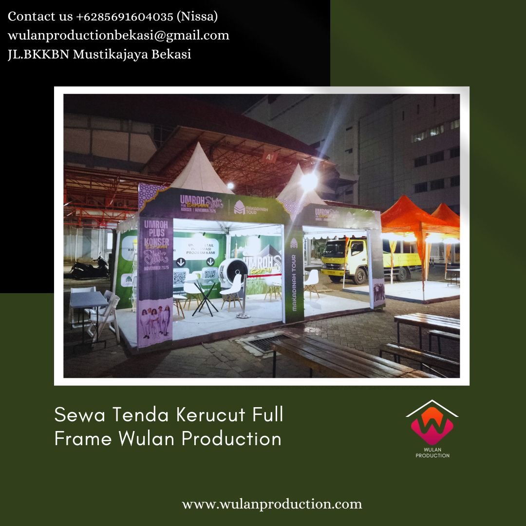 Sewa Tenda Kerucut Full Frame di Jakarta