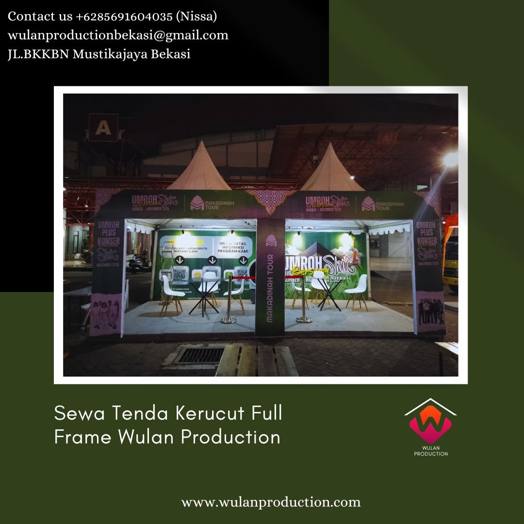 Sewa Tenda Kerucut Full Frame di Jakarta