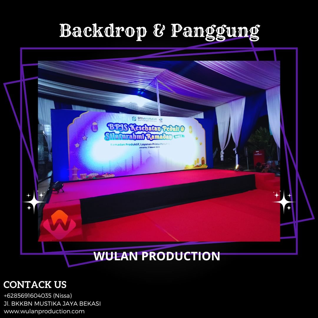 Sewa Panggung Tinggi 50cm Dan Backdrop Besar di Jakarta