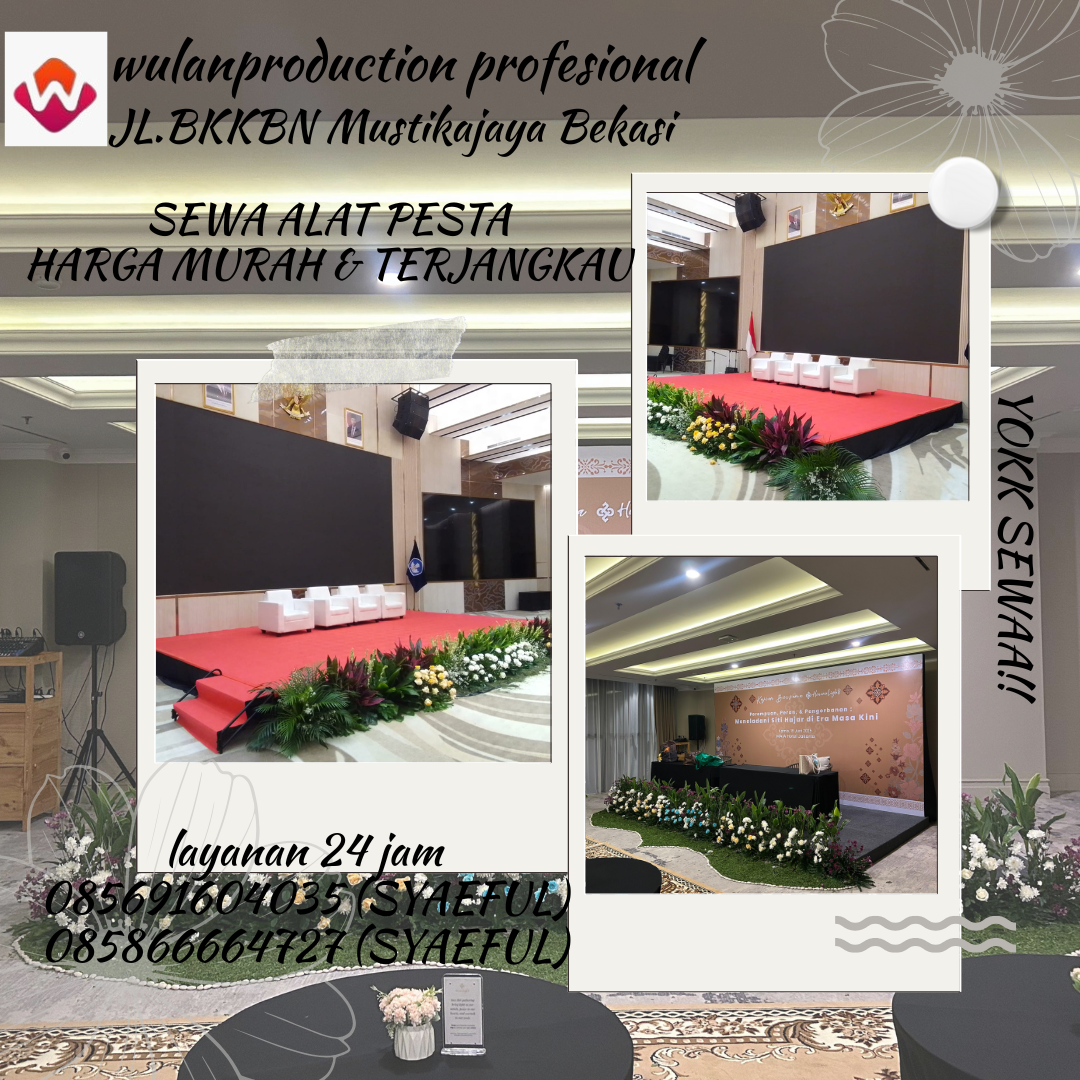 Jasa Dekorasi Mini Garden Panggung Bunga Segar di Jakarta